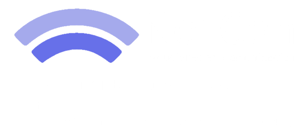 Portal de Cliente NetCon Internet Fibra Optica